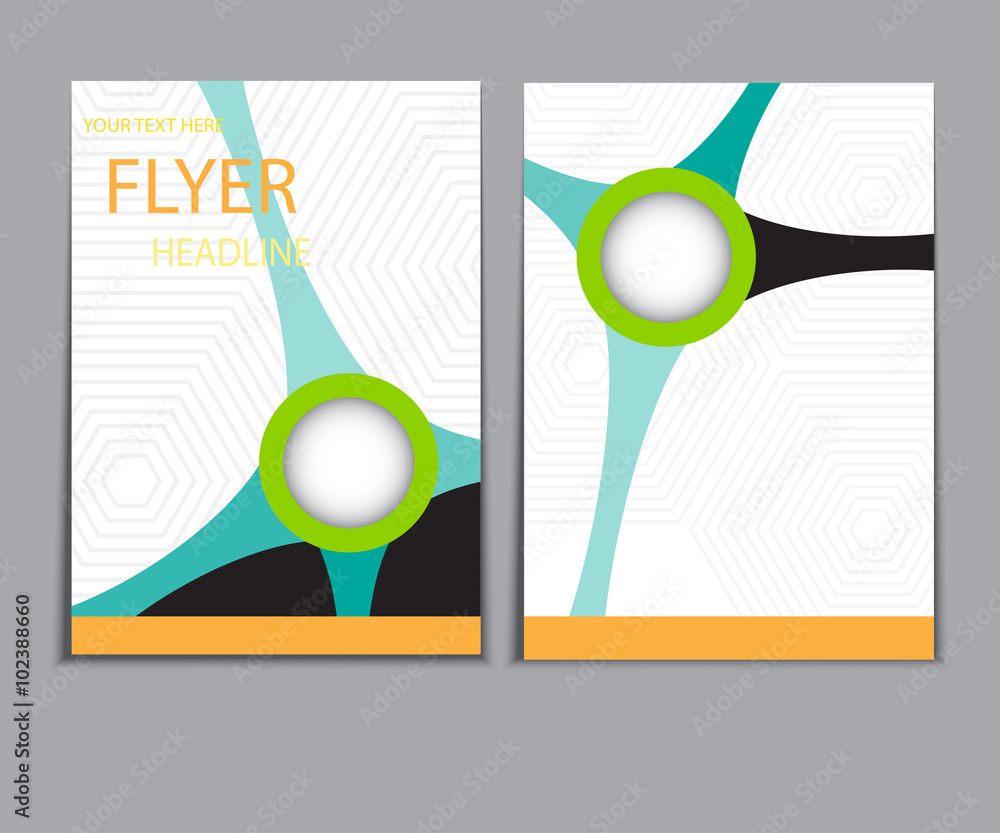 Flyer template design. Editable A4 poster for business Stock Vector ...