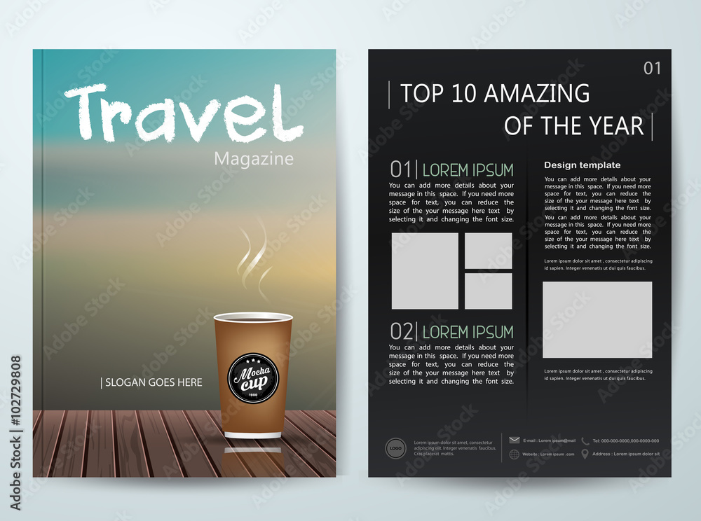 Vector magazine,modern flyers brochure,cover,annual report,design ...