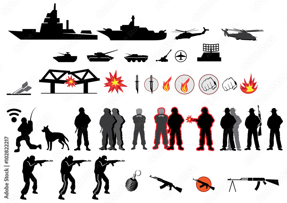 War infographic signs set Stock Vector | Adobe Stock