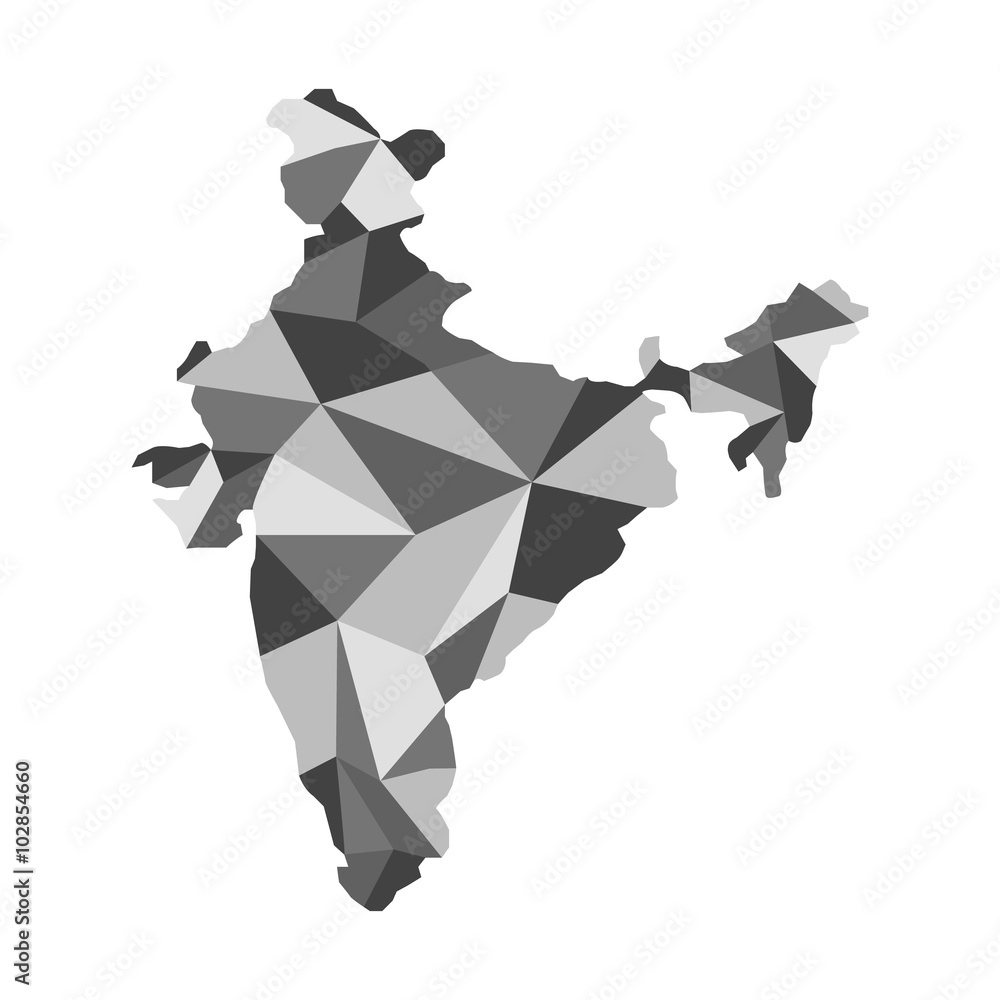 Concept map of India, vector design Illustration. Stock Illustration ...