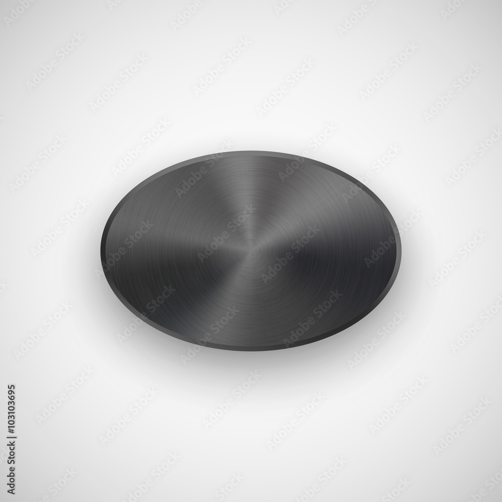 Image vectorielle Stock Black abstract geometric shape, ellipse, oval ...