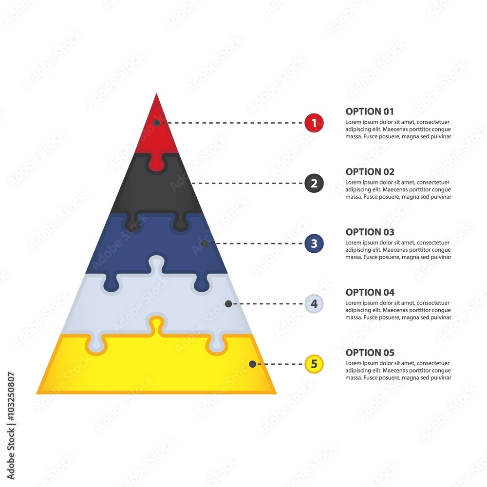 Bright Hierarchy of Needs Pyramid - Vector Infographic, isolated on ...
