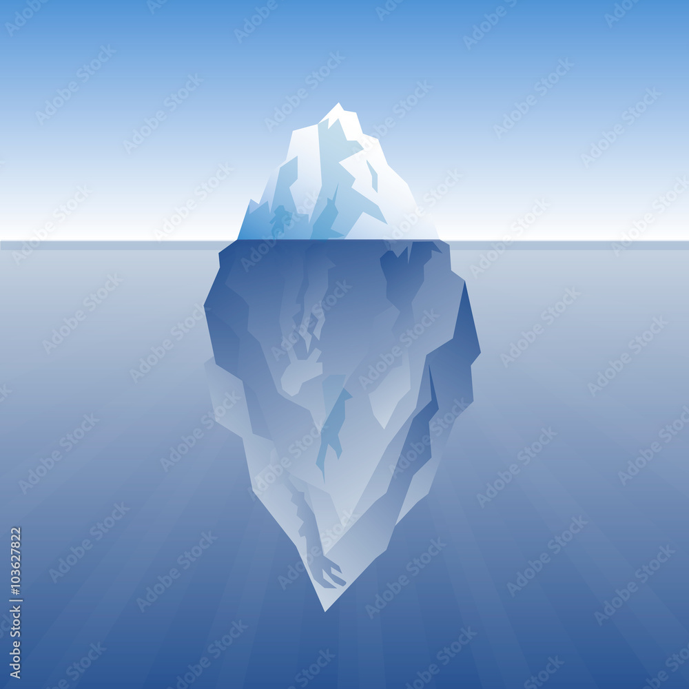 vector illustration of iceberg Stock Vector | Adobe Stock
