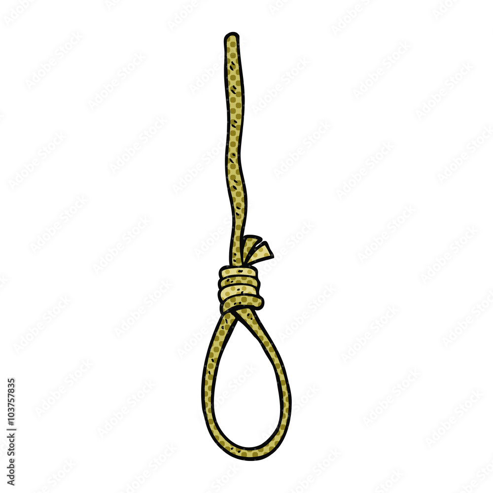 cartoon hangman's noose Stock Vector | Adobe Stock
