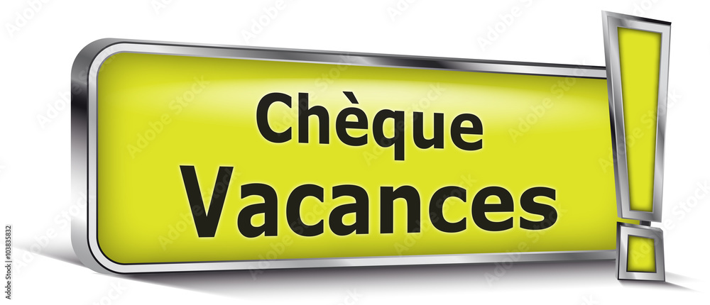 Chèque vacances sur panneau vert Stock Vector | Adobe Stock