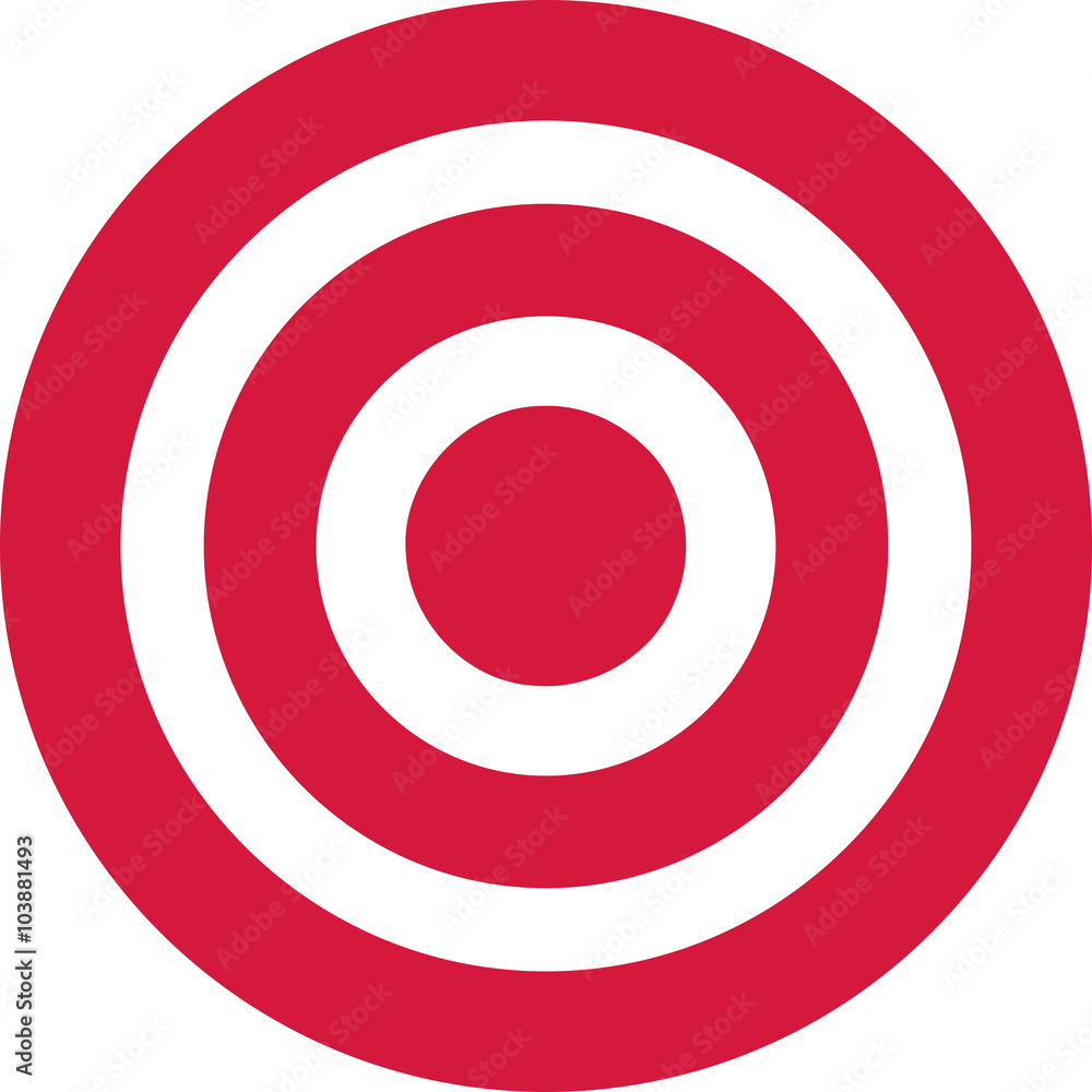 Red target Stock Vector | Adobe Stock