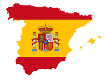 Map Of Spain And Flag Free Stock Photo - Public Domain Pictures