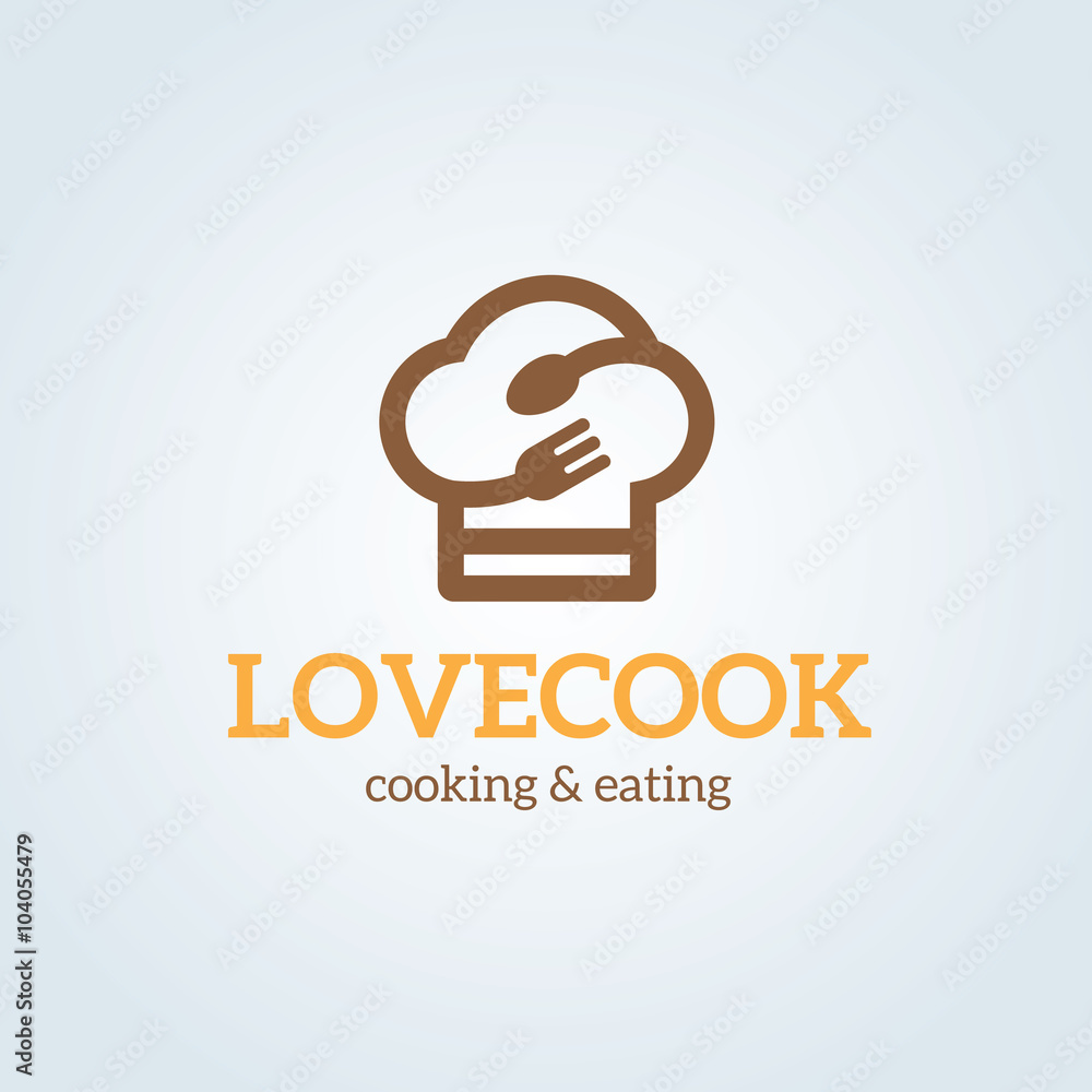 love cooking logo,restaurant logo,bistro logo,canteen logo,cafe logo ...