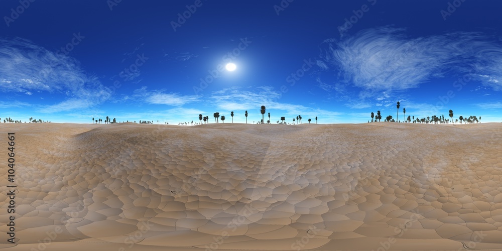 HDRI High resolution map. environment map, Panorama desert sunset in ...