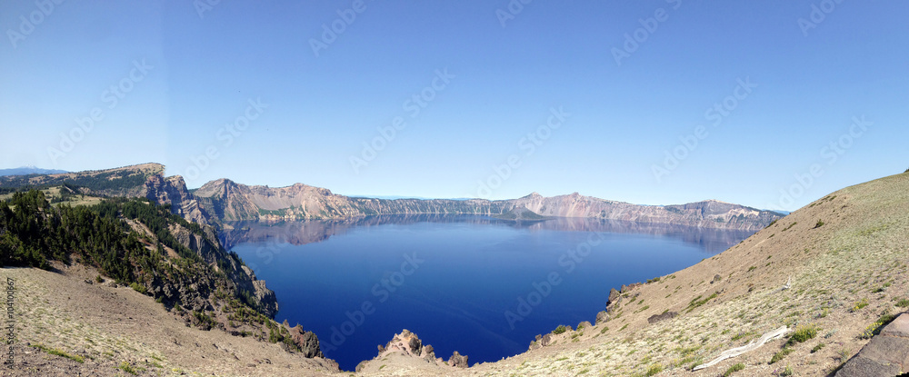 Crater Lake is what remains of Mount Mazama, the massive volcano that ...