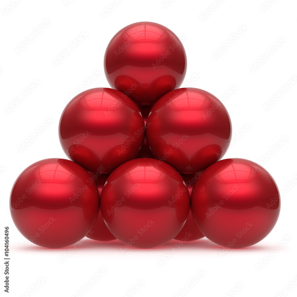 Pyramid sphere ball red hierarchy corporation top order leadership ...