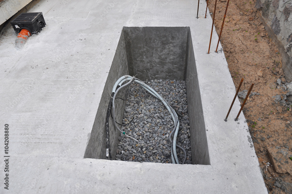 Manhole Water Borehole under Construction for Water Supply System ...