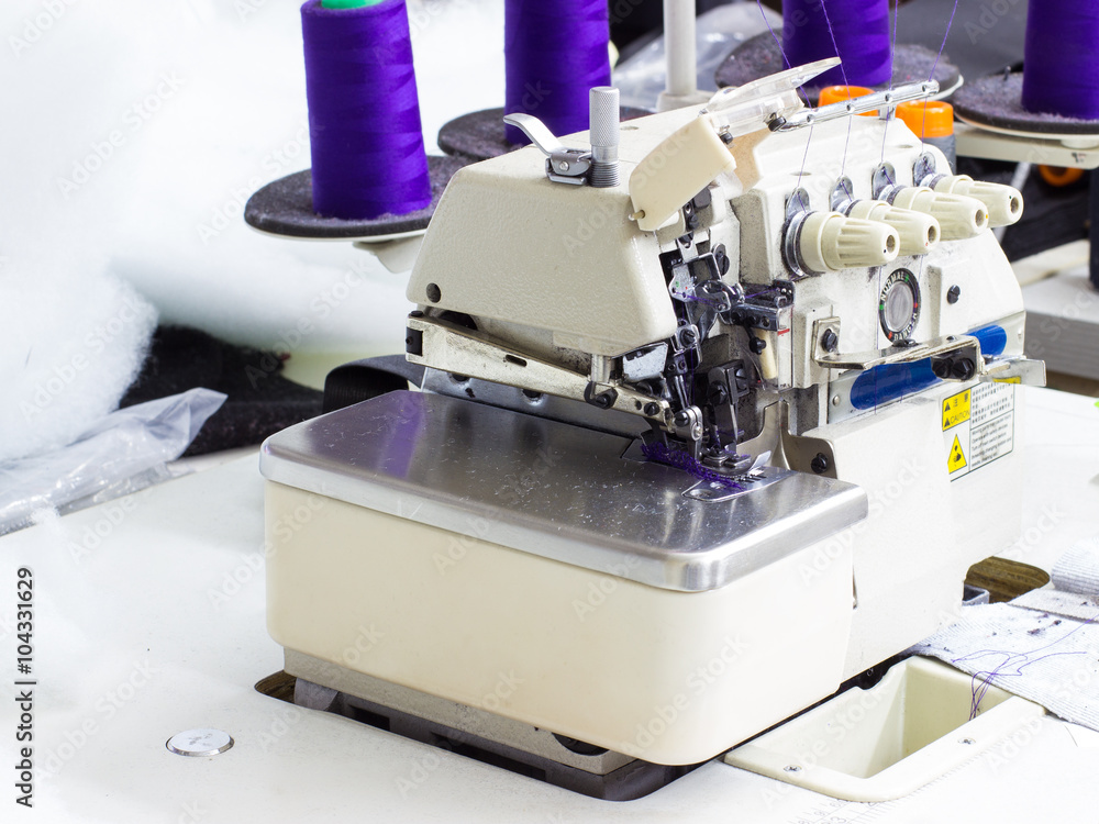 Стоковое фото «Five Thread Industrial Serger / Overlock Sewing Machine ...