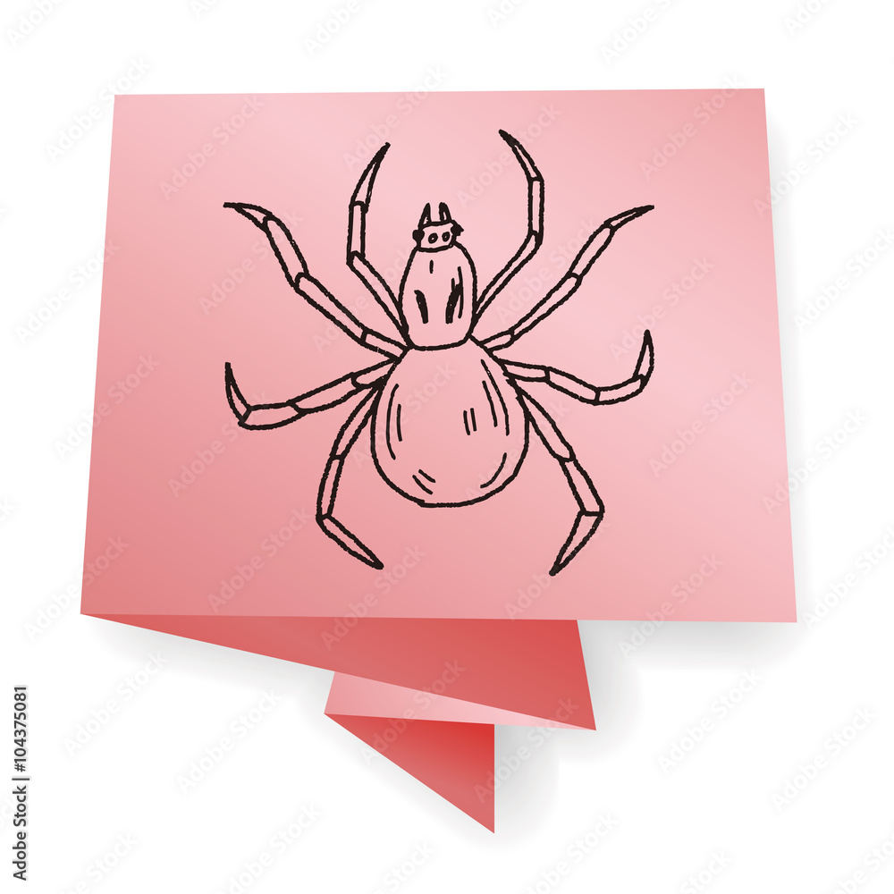 spider doodle Stock Vector | Adobe Stock