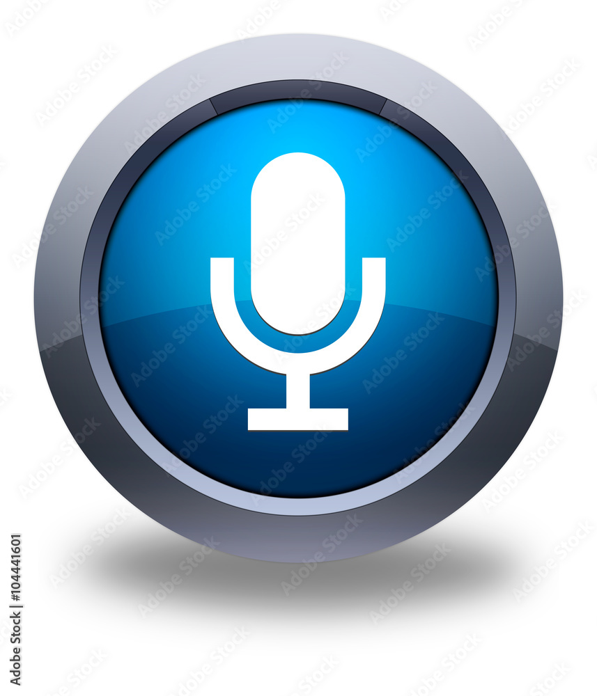 Icône Bouton Internet Microphone Stock Vector | Adobe Stock