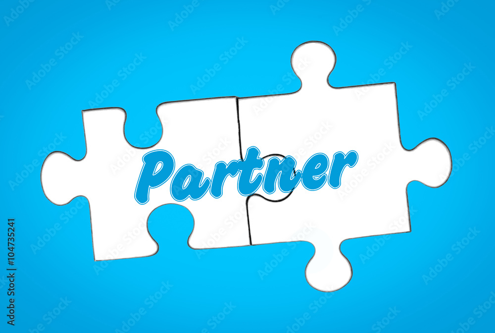 Stock-Illustration „Partner Puzzle Konzept“ | Adobe Stock