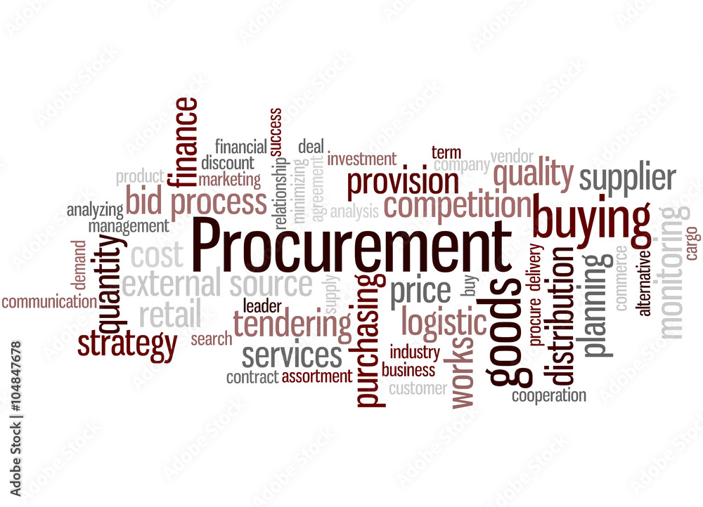 Procurement, word cloud concept 5 Stock Illustration | Adobe Stock
