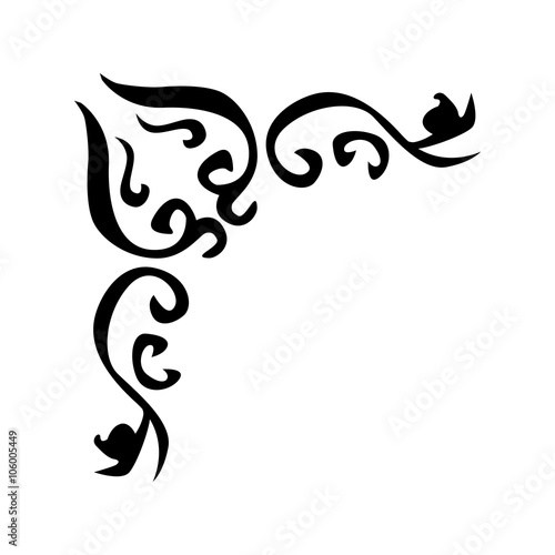 Corner Swirl Stock Vector | Adobe Stock