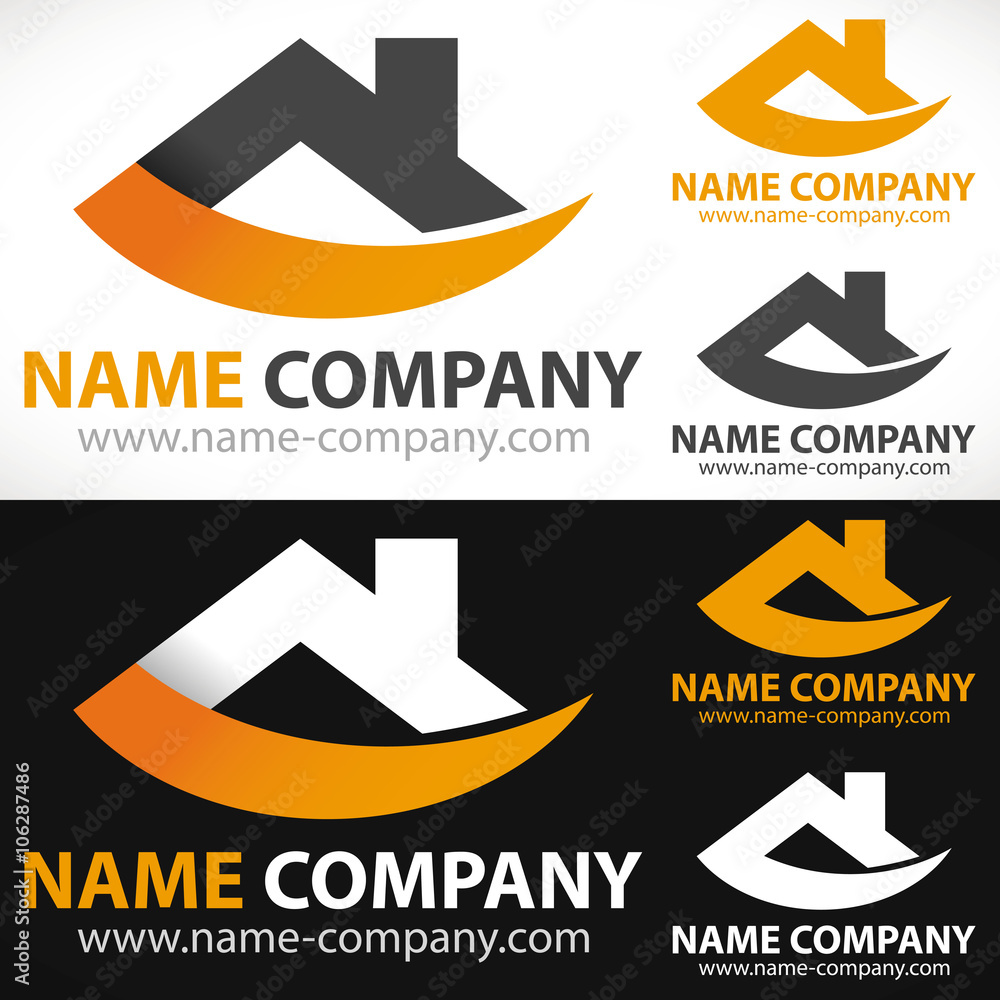 logo artisan couvreur toiture maison isolation Stock Vector | Adobe Stock