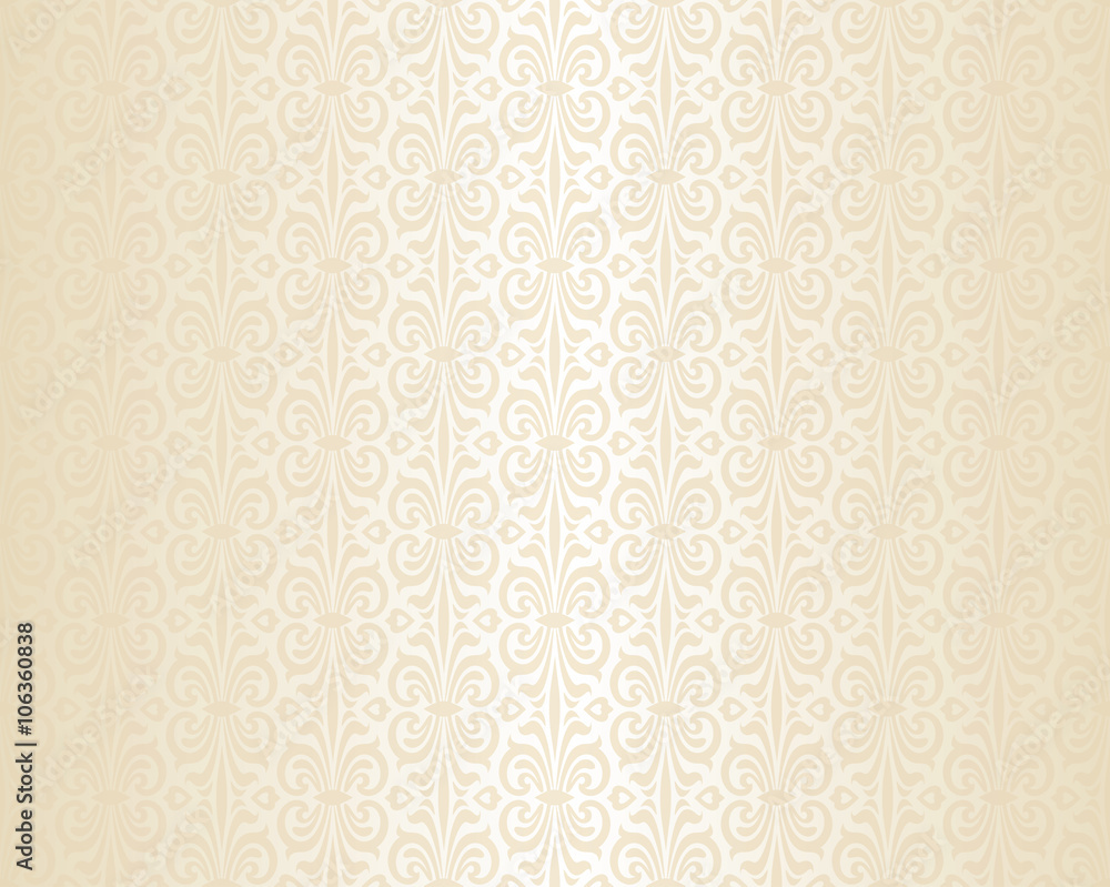 Bright wedding beige luxury vintage wallpaper background pattern Stock ...