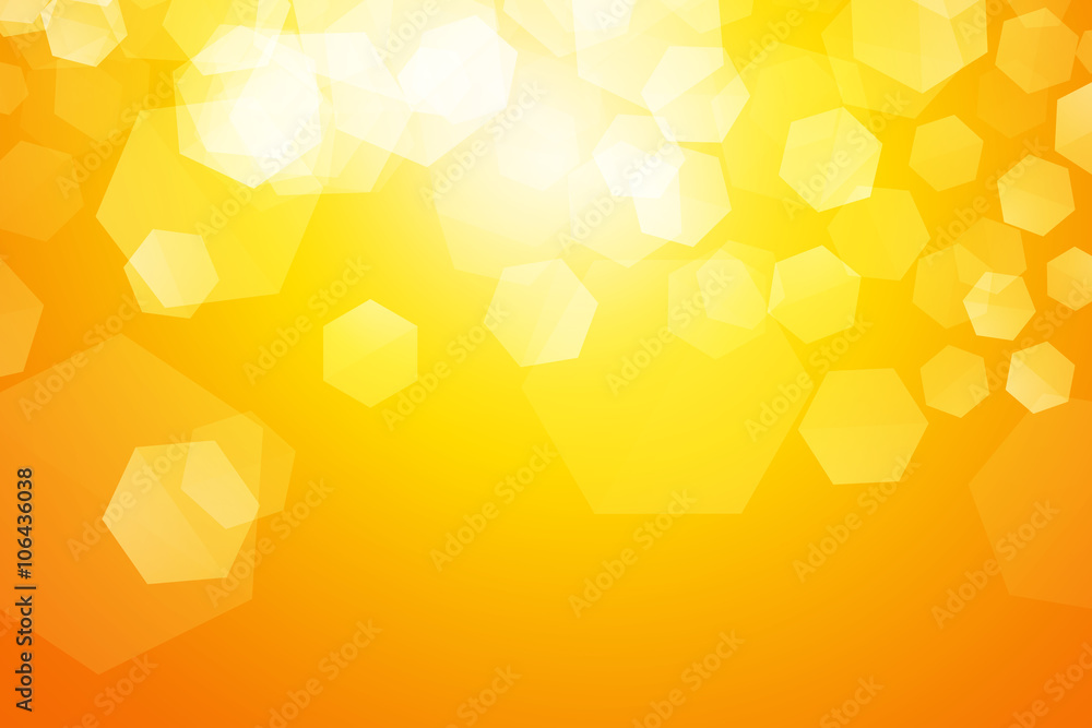 yellow sparkle blur hexagon background Stock Vector | Adobe Stock
