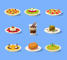 Starter, Main Course And Dessert Free Stock Photo - Public Domain Pictures