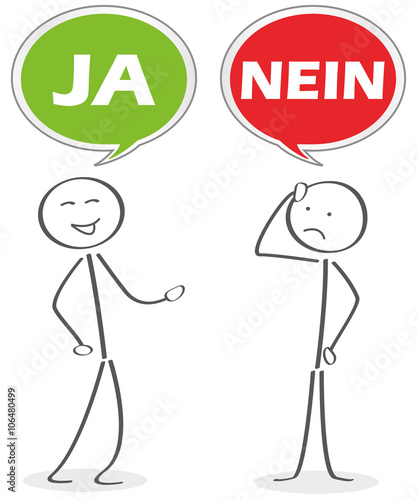 Strichmännchen Kommunikation Ja / Nein Stock-Vektorgrafik | Adobe Stock Strichmännchen Kommunikation Ja / Nein Stock-Vektorgrafik | Adobe Stock