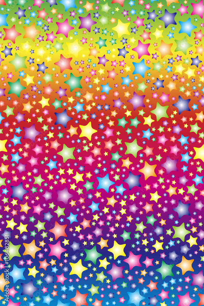 Colorful Star Background Wallpaper