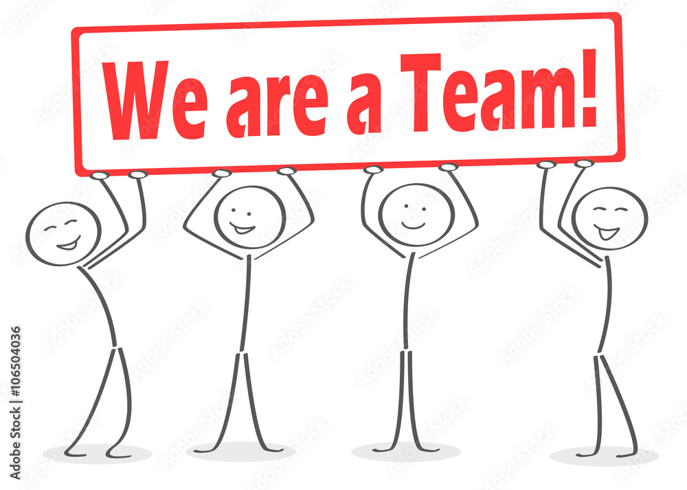 We are a Team! Schild 素材庫向量圖 | Adobe Stock