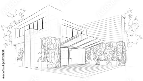 architecture sketch drawing house Stock Illustration | Adobe Stock architecture sketch drawing house Stock Illustration | Adobe Stock