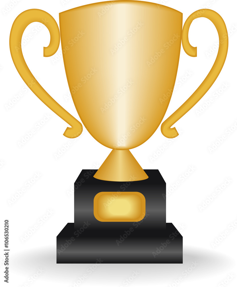 vector image of a gold cup. Stock Vector | Adobe Stock