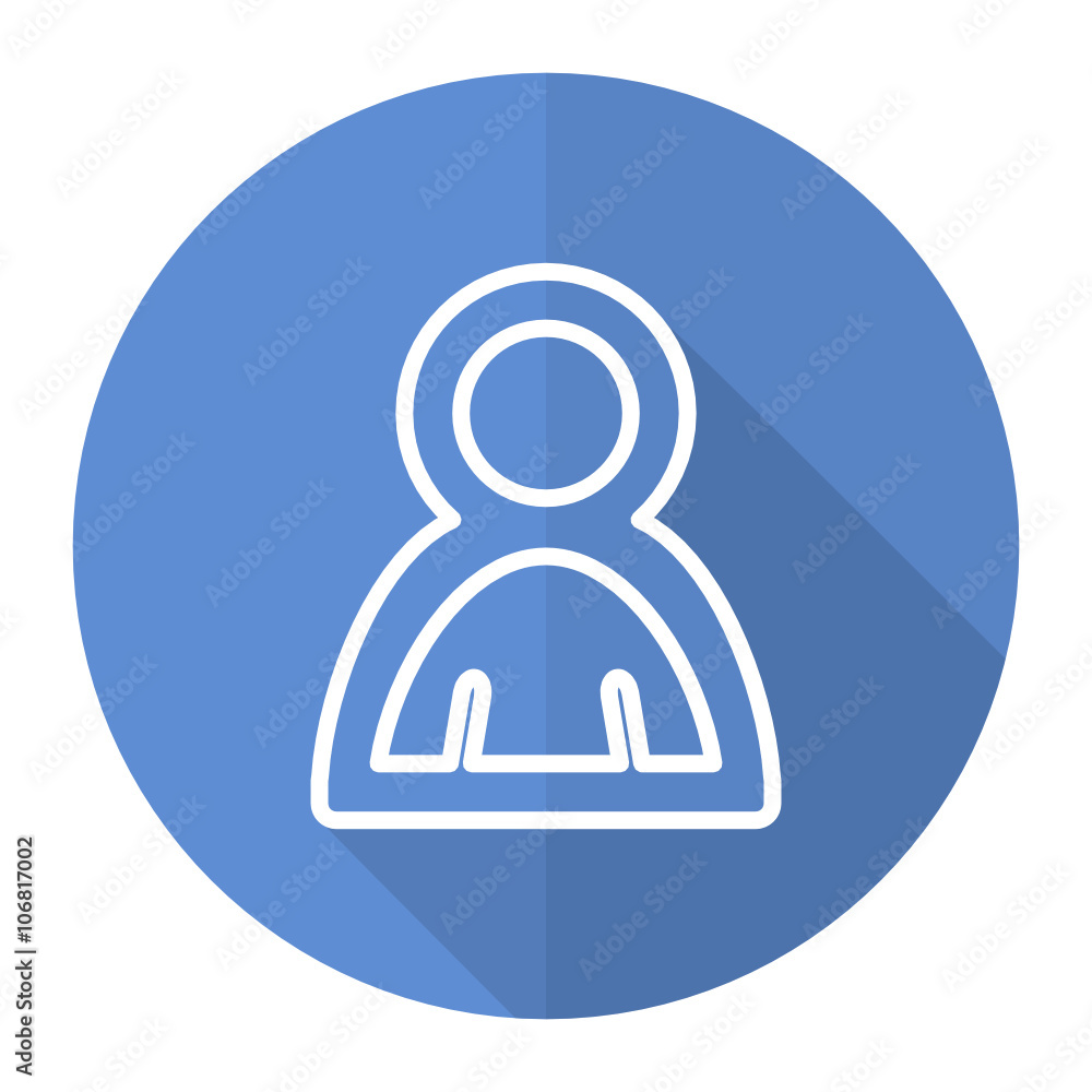 blue flat vector web icon Stock Vector | Adobe Stock