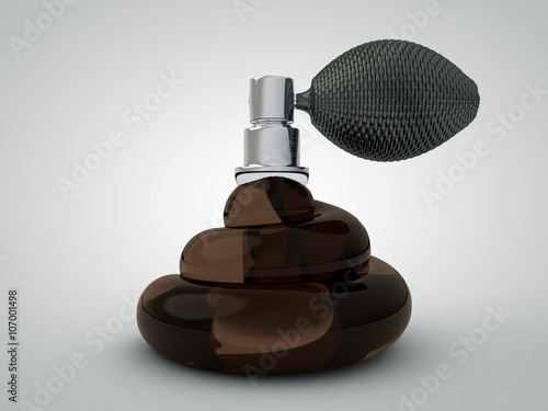 Poop bottle perfume concept Stock Illustration | Adobe Stock