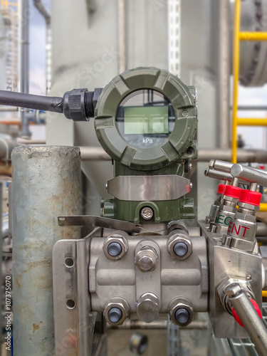 typical installation of pressure transmitter with pipe manifold Stock ...