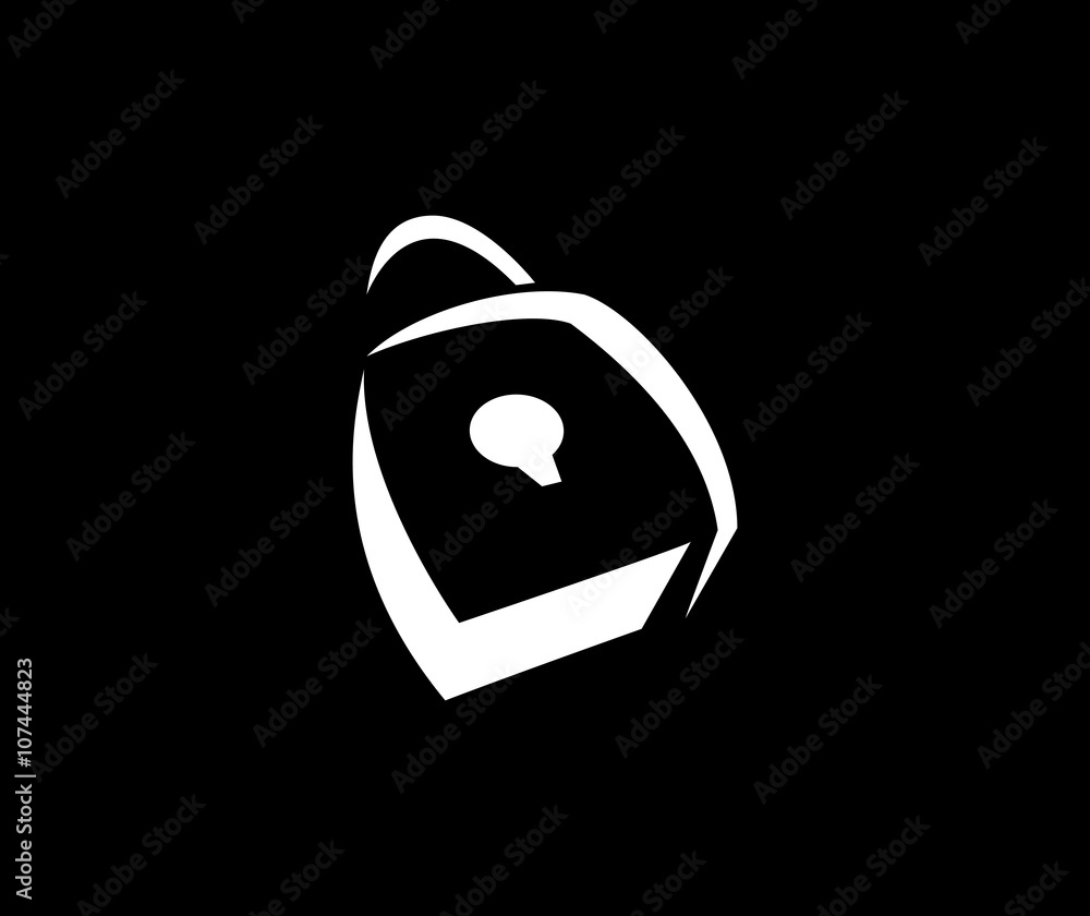 Padlock logo Stock Vector | Adobe Stock