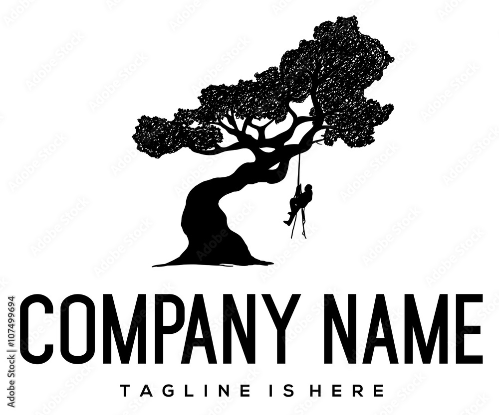 Tree climbing Stock Vector | Adobe Stock