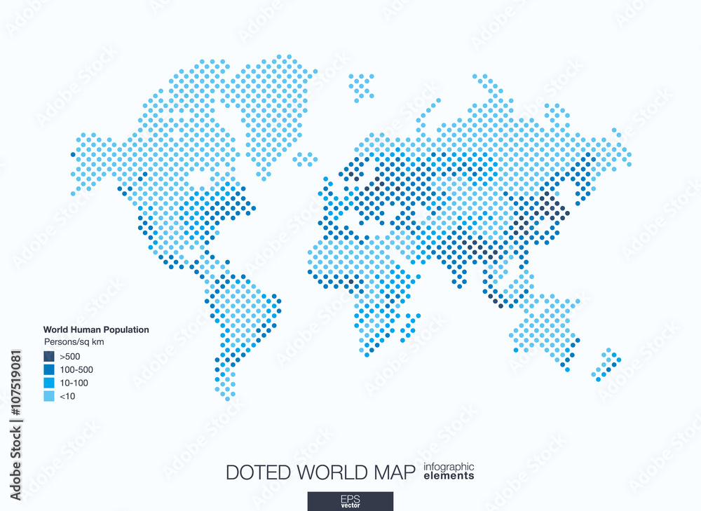 Useful infographic template. Set of graphic design elements, choropleth ...