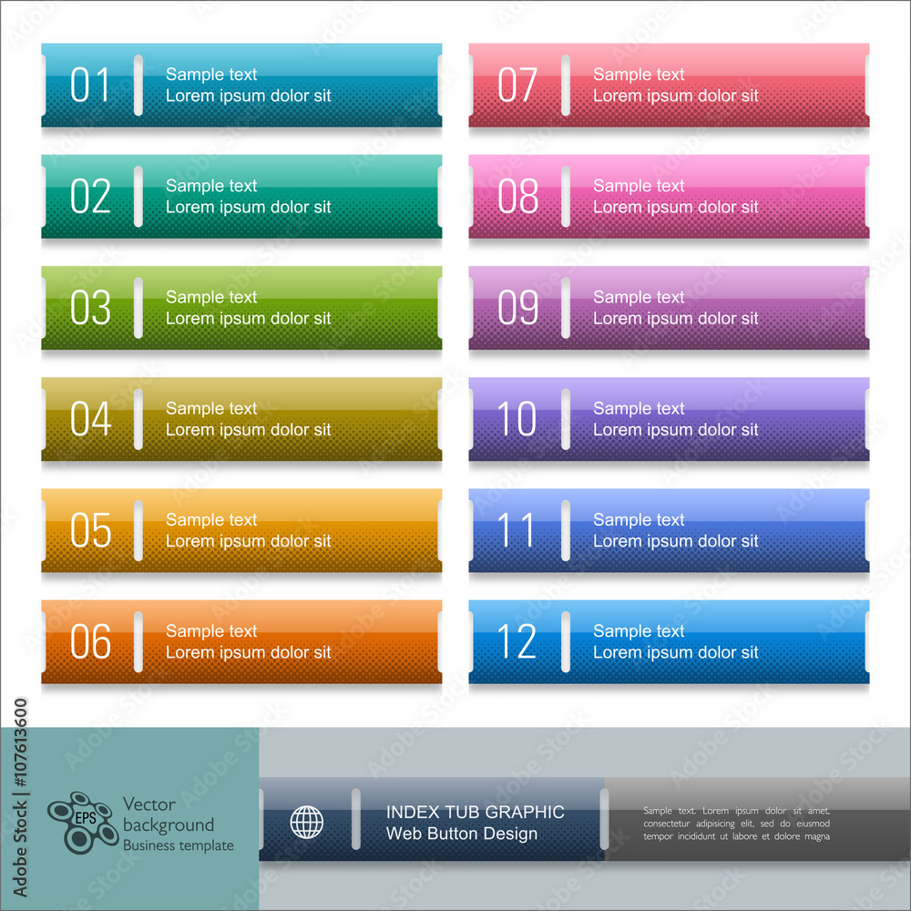 Web Button and Headline Design #Vector Graphics Stock Vector | Adobe Stock