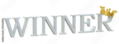 Winner concept, 3D rendering Stock Illustration | Adobe Stock