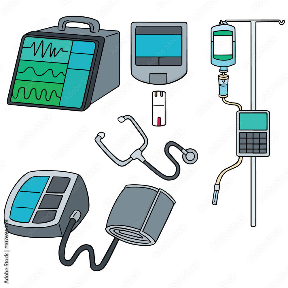 vector set of medical device Stock Vector | Adobe Stock