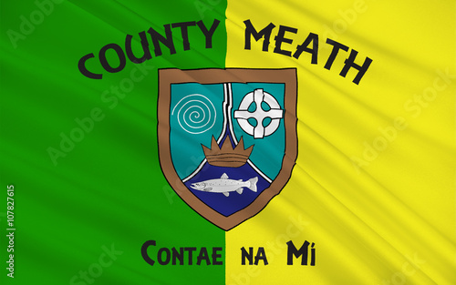Flag of County Meath is a county in Ireland Stock Photo | Adobe Stock