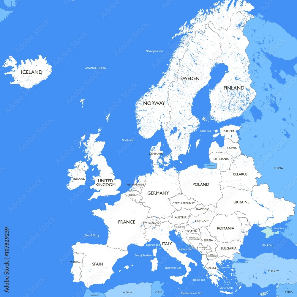 Large Map Of Europe