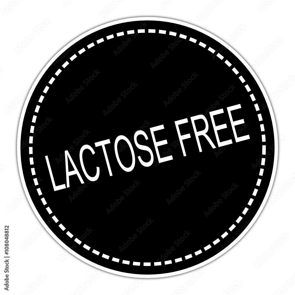 Lactose free sticker Stock Vector | Adobe Stock