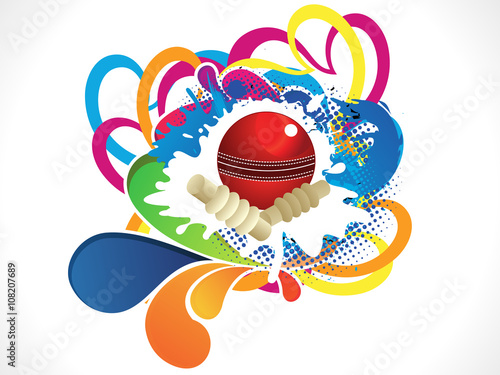 abstract artistic colorful cricket ball - Buy this stock vector and ...