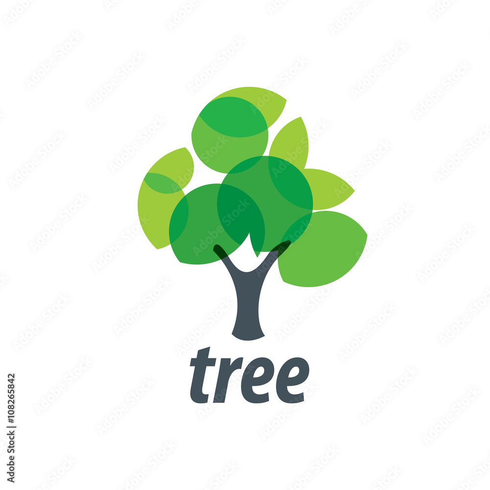 vector logo tree Stock Vector | Adobe Stock