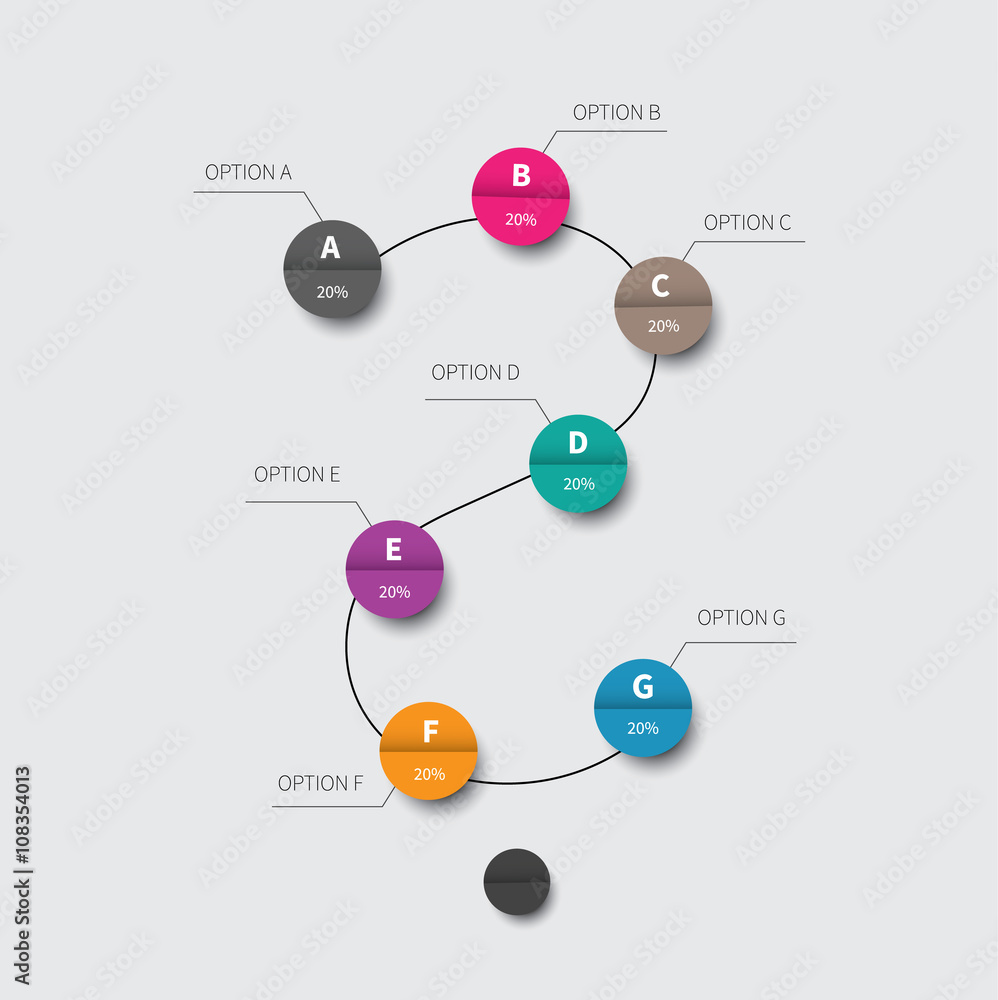 infographic with question mark / vector template options, steps of ...