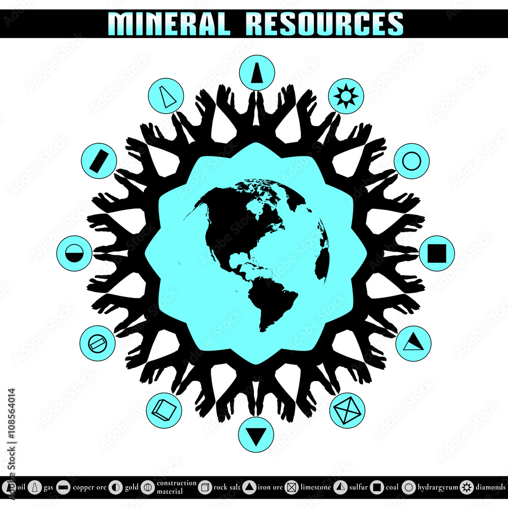 Earth Day. Destruction of mineral reserves. Infographics. Ecological ...