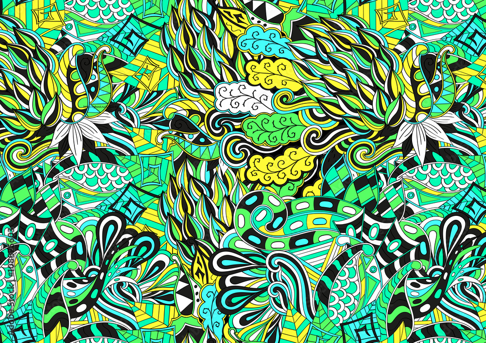 A1, A2, A3, A4 paper proportions. Tracery loops, doodle wind pattern ...