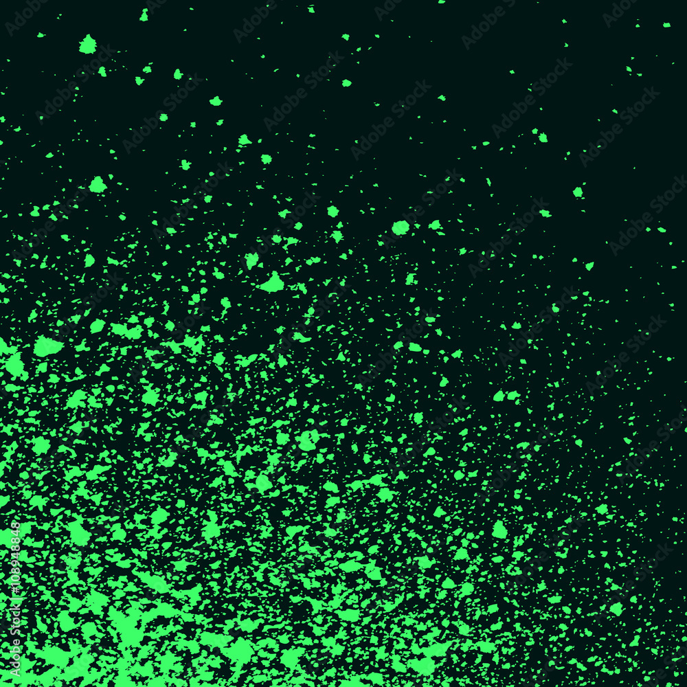 Colorful acrylic paint splatter on black background. Neon spray stains ...