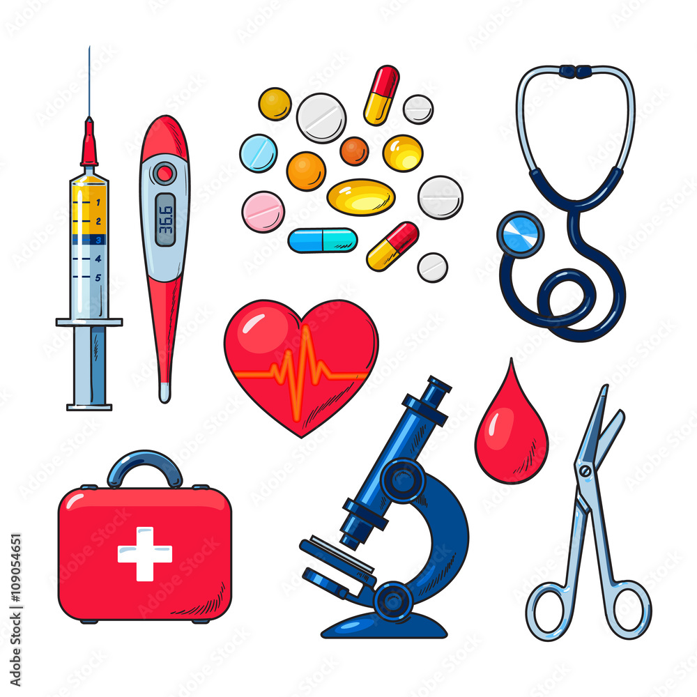 First Aid Kit Drawing